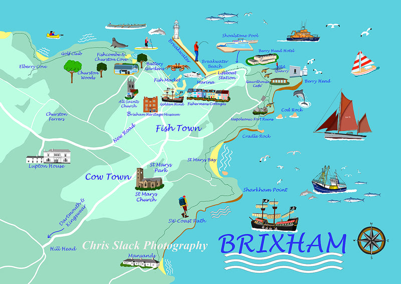 Brixham Drawings and posters – Chris Slack Photography