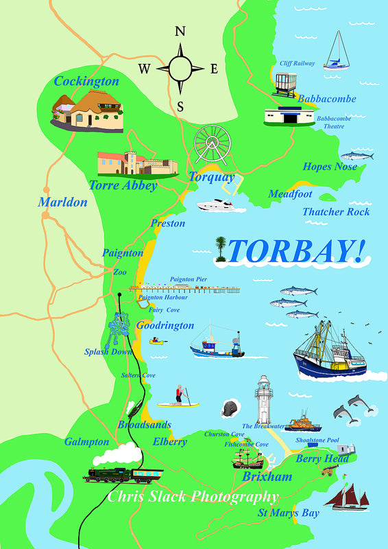 Brixham Drawings and posters – Chris Slack Photography